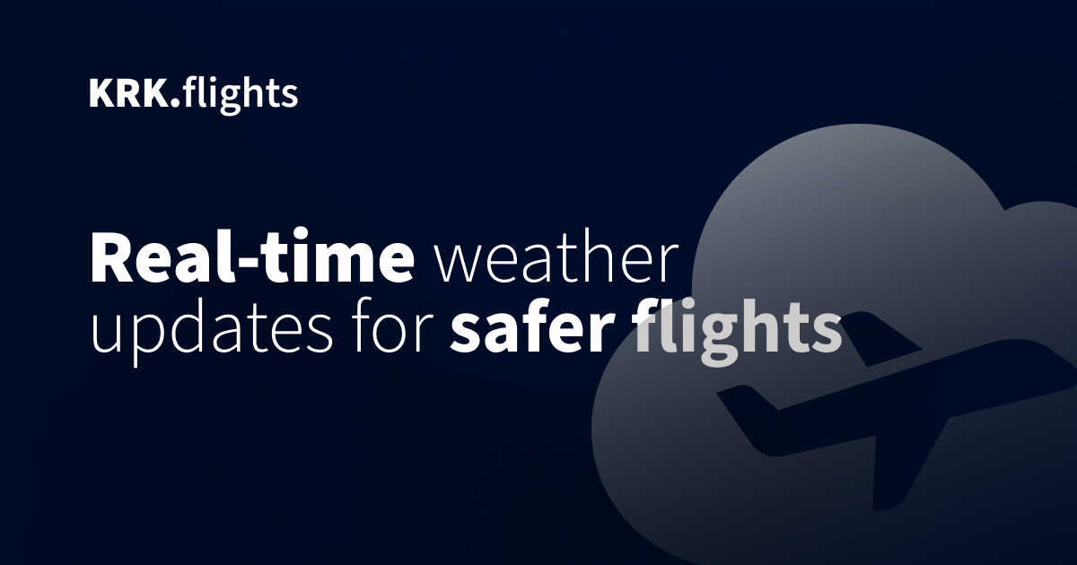 KRK.flights - Live Krakow Airport Weather & Flight Status